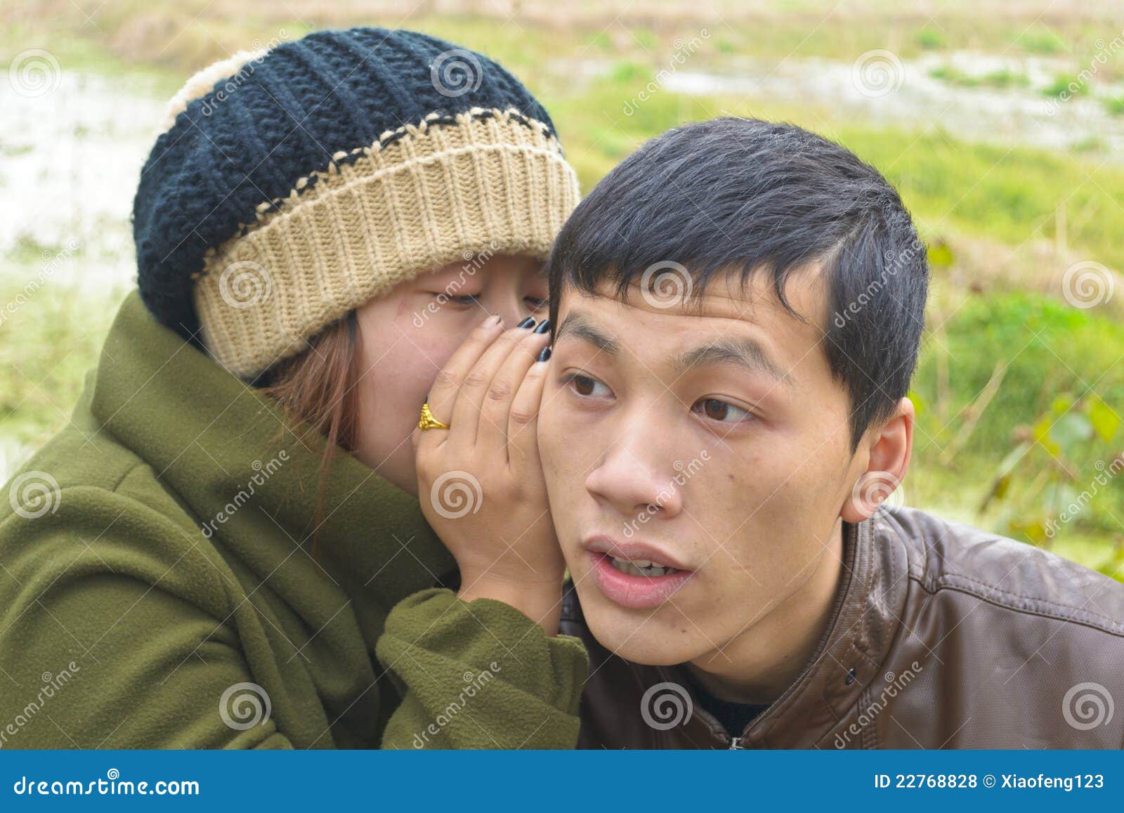 Secret stock photo. Image of asia, talk, lifestyle, pillow - 22768828