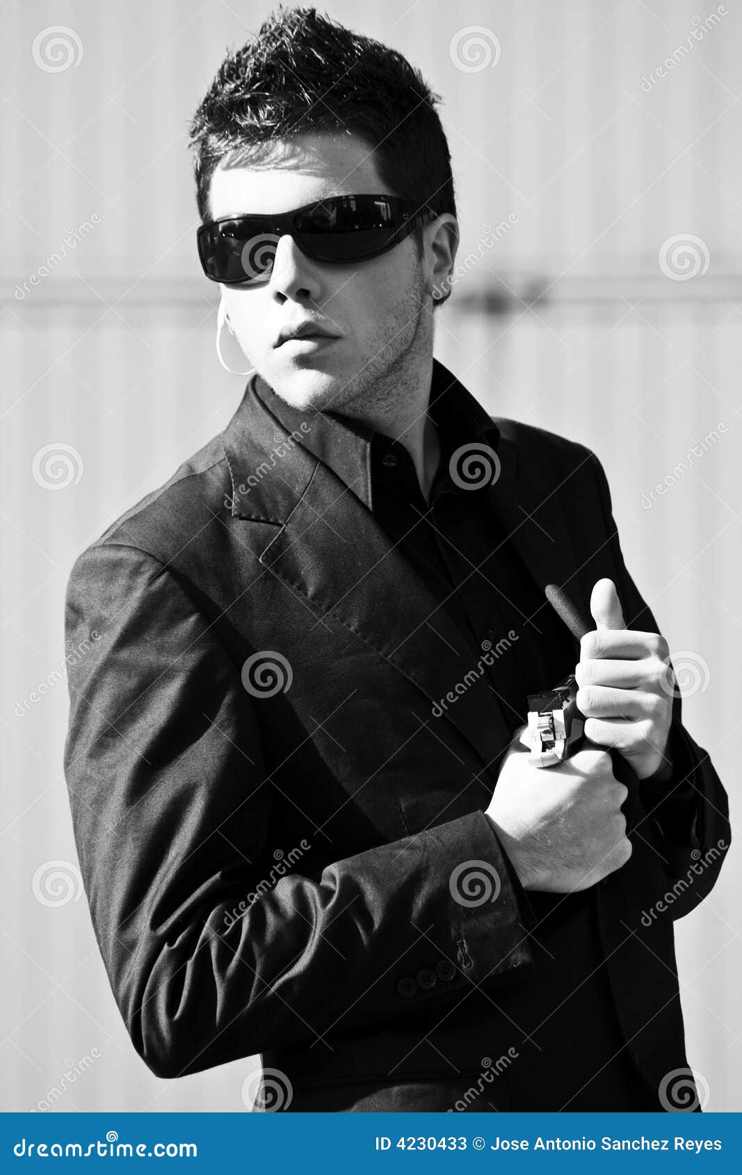 Secret agent stock image. Image of occupation, glasses - 4230433