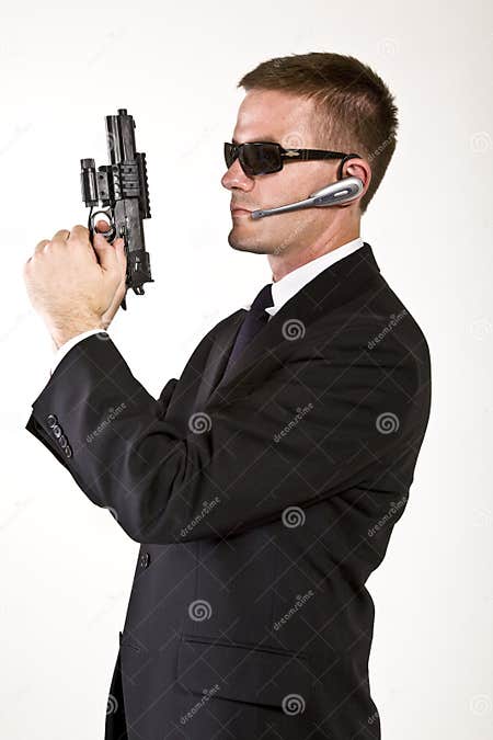 Secret Agent Armed and Dangerous Stock Photo - Image of armed ...