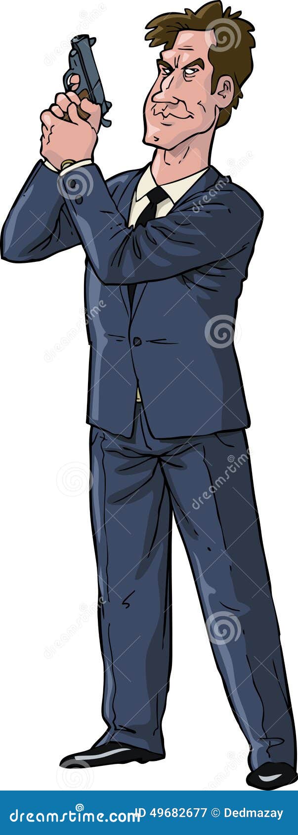 Secret Agent stock vector. Illustration of mystery, cartoon - 49682677