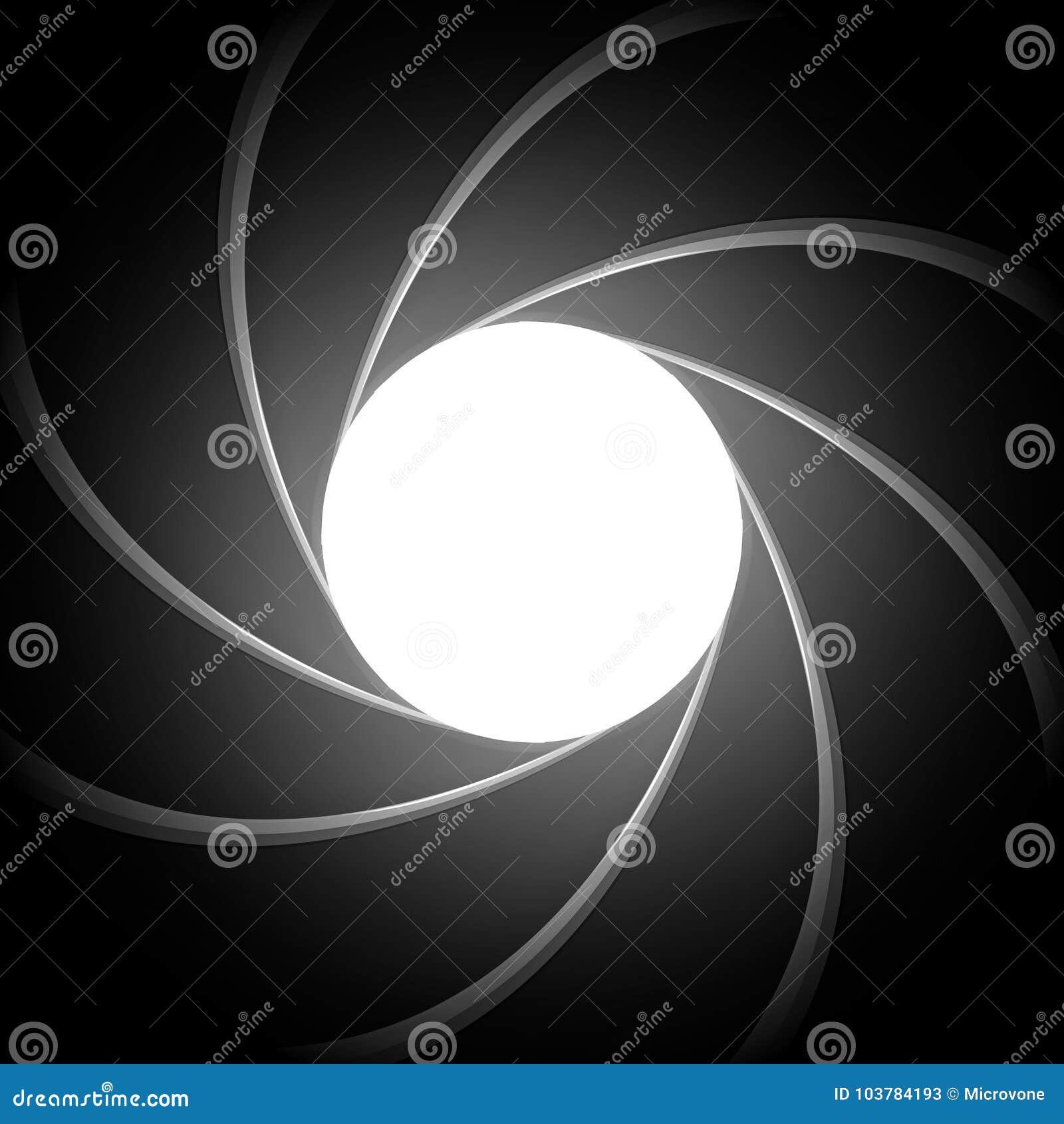 Barrel Of A Gun Inside Red Background. Vector Secret Agent Theme ...