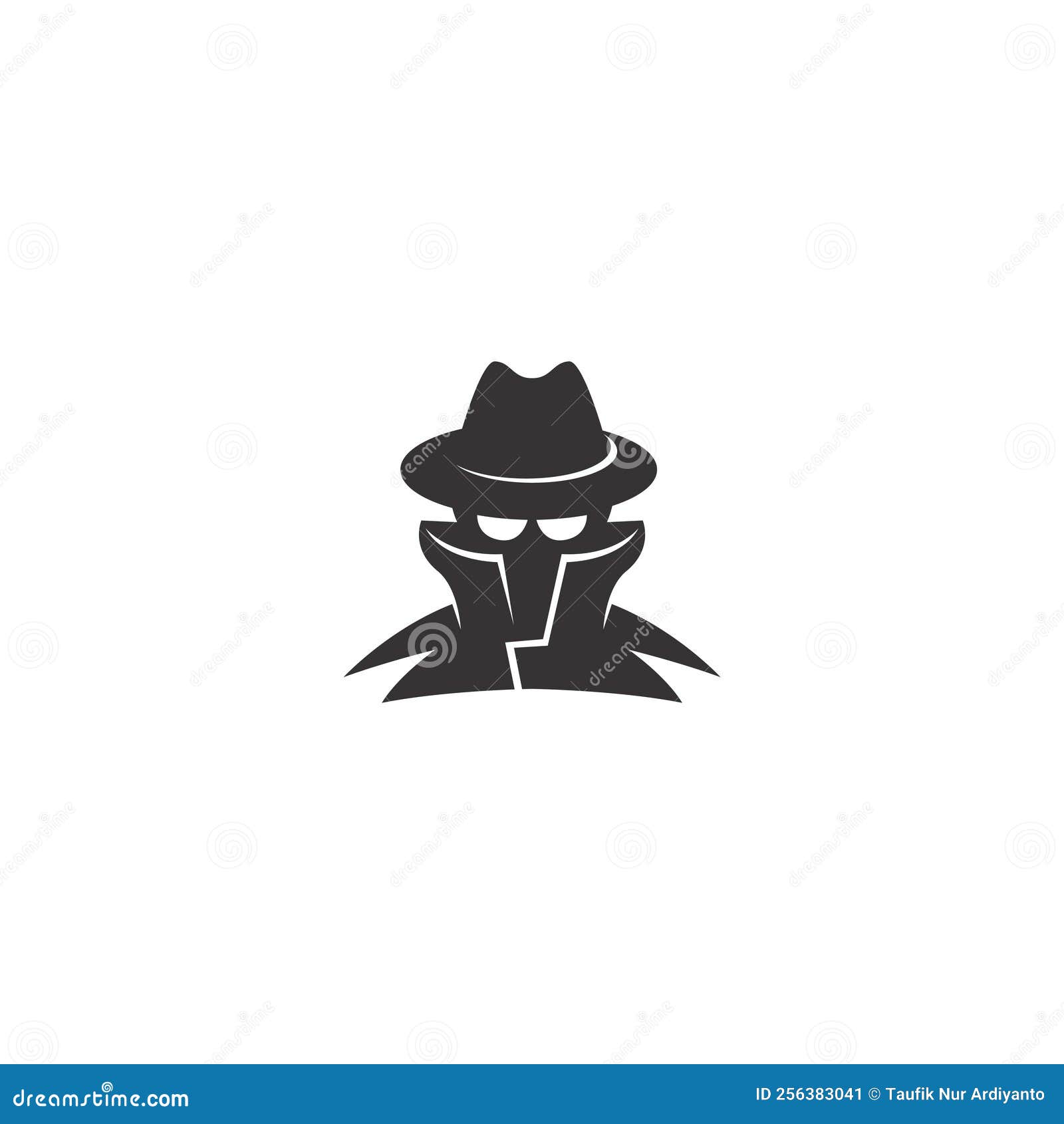 Secret Agent Icon Logo Design Stock Illustration - Illustration of ...