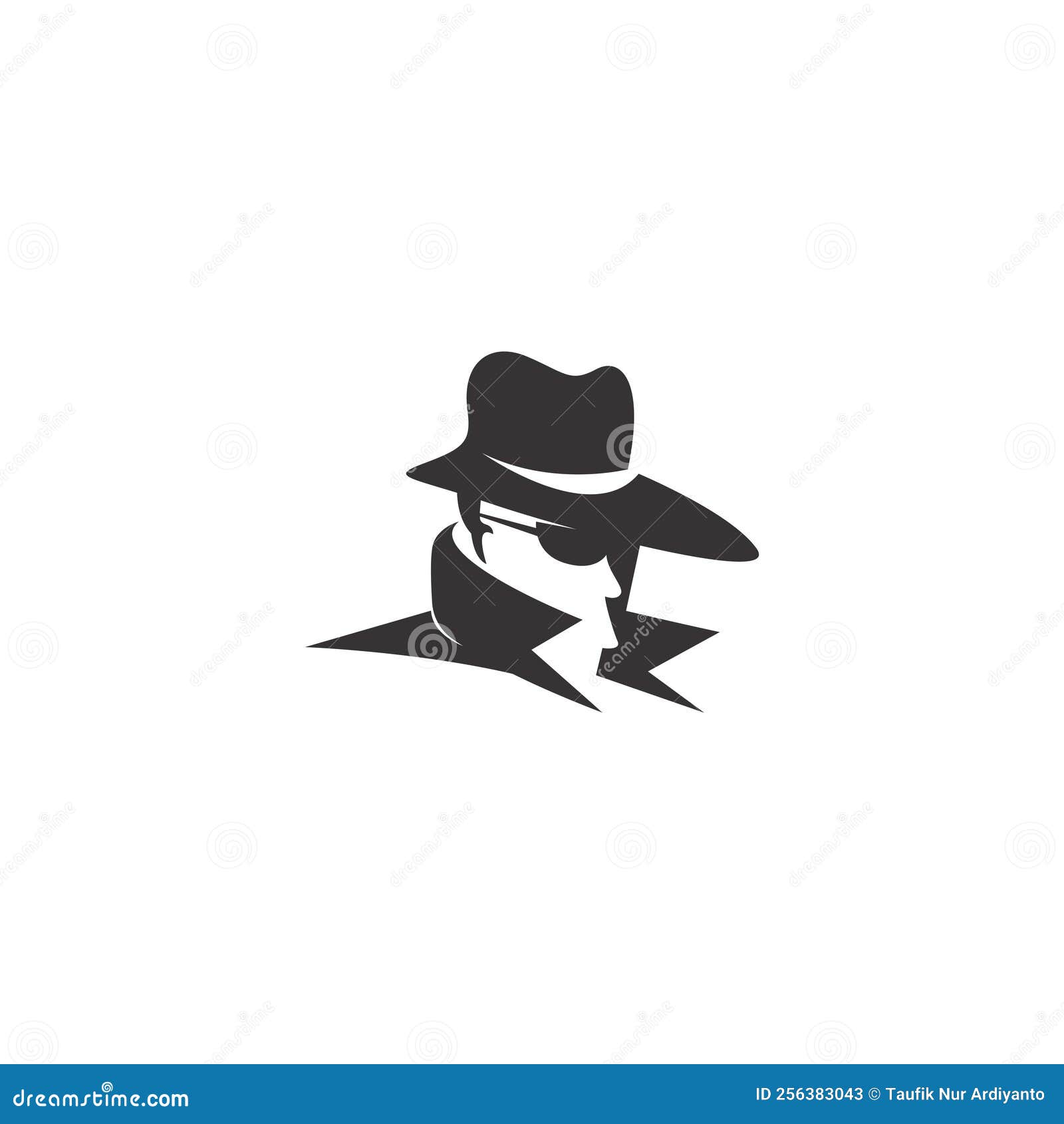 Secret Agent Icon Logo Design Stock Illustration - Illustration of ...