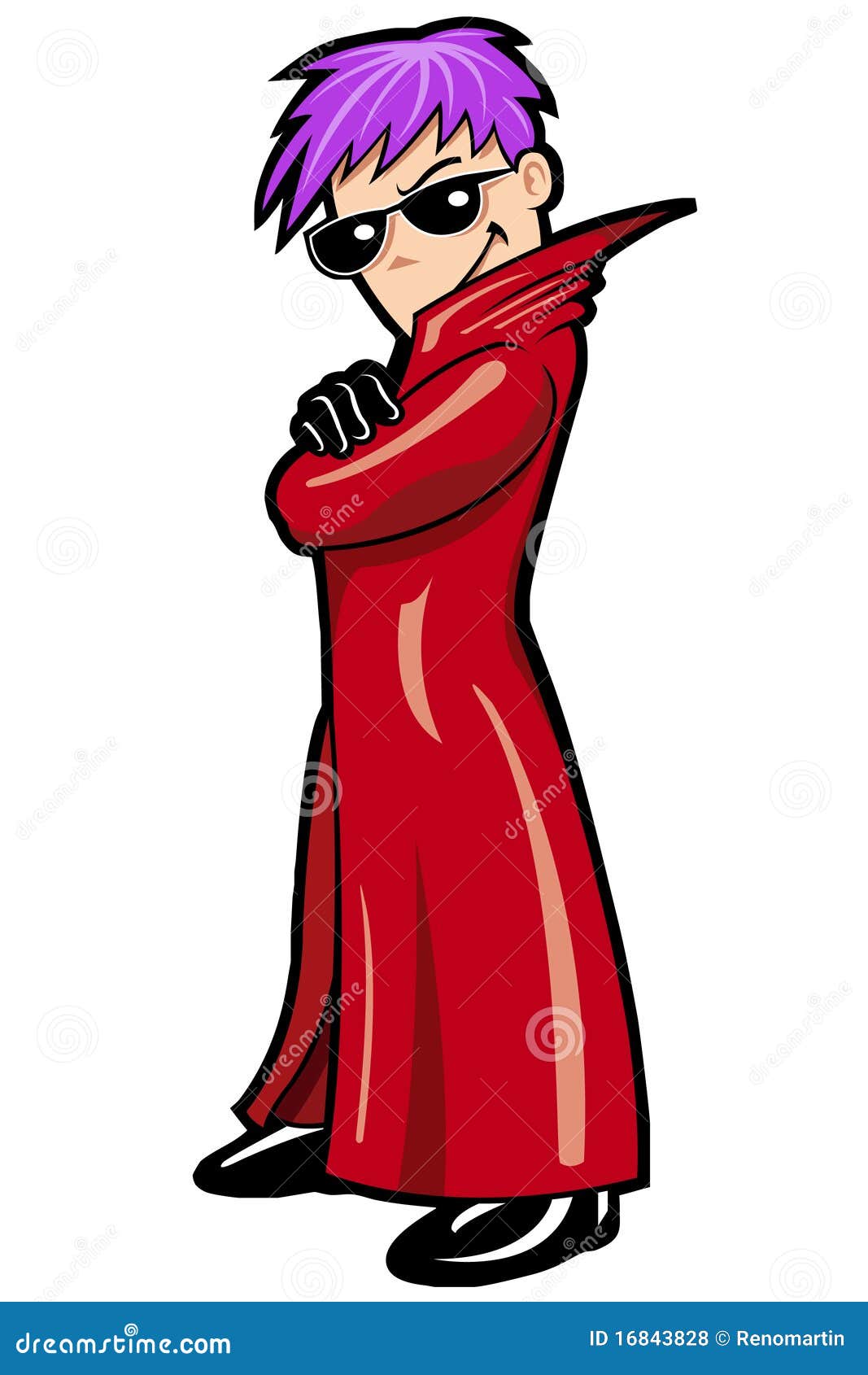 Secret Agent Illustration stock vector. Illustration of goal - 16843828