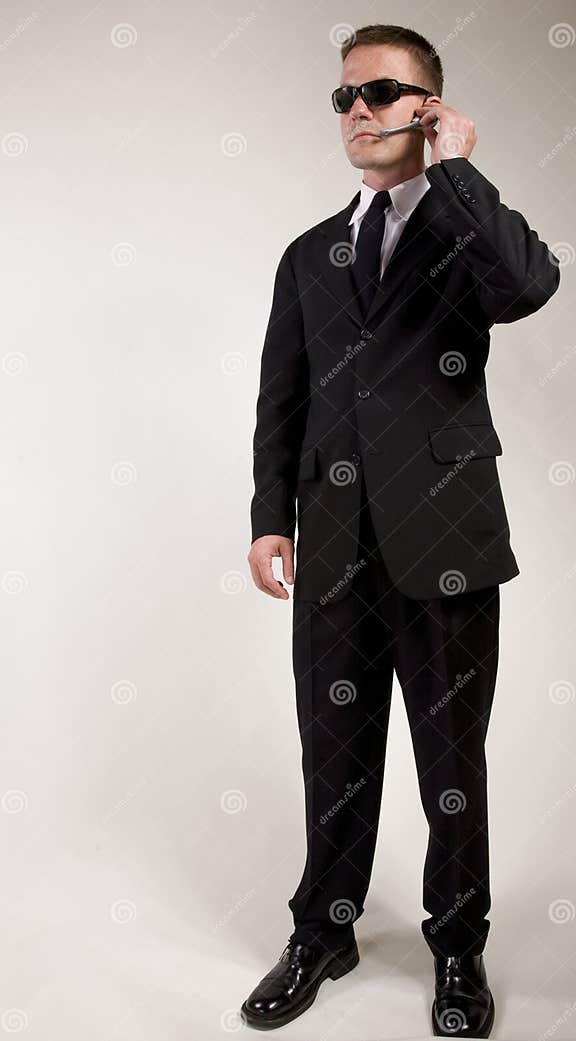 Secret Agent Listening stock photo. Image of fashionable - 5763172