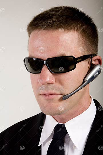 Secret Agent Listening stock image. Image of formal, secret - 5899761