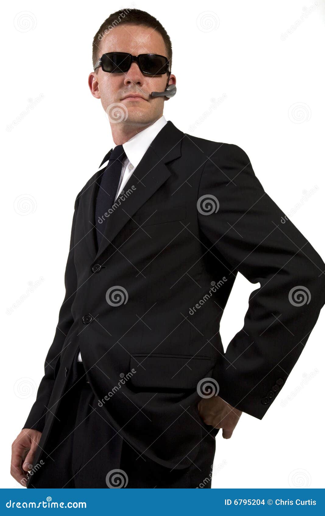Secret Agent Reaches for Gun Stock Photo - Image of fashion, agent: 6795204