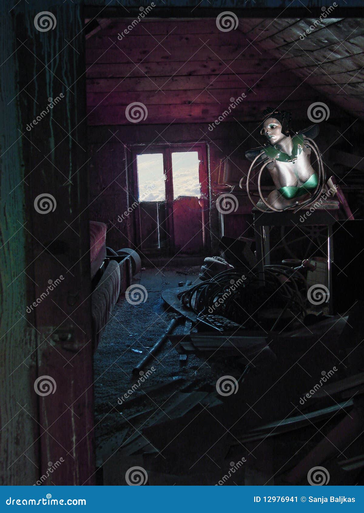 The secret attic stock image. Image of store, haunted - 12976941