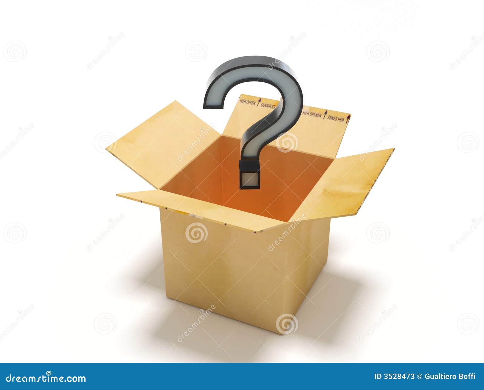 Secret box stock image. Image of question, answer, white - 3528473