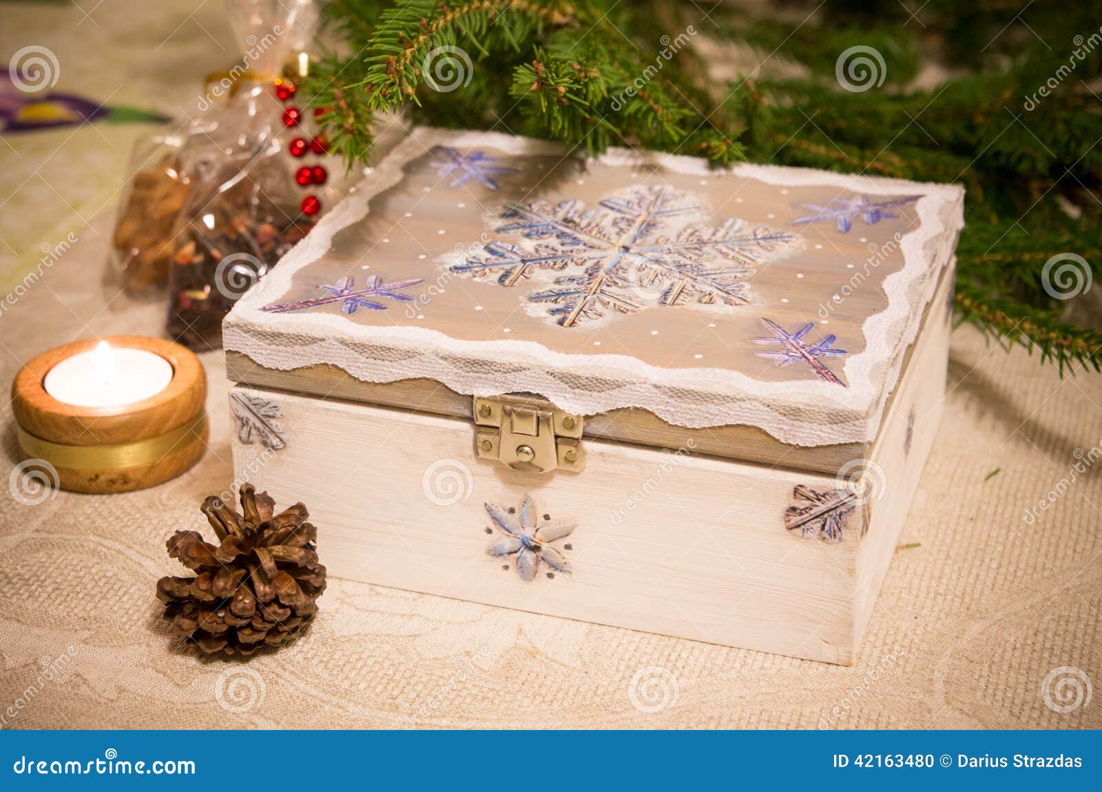 Secret christmas chest stock photo. Image of decoration - 42163480
