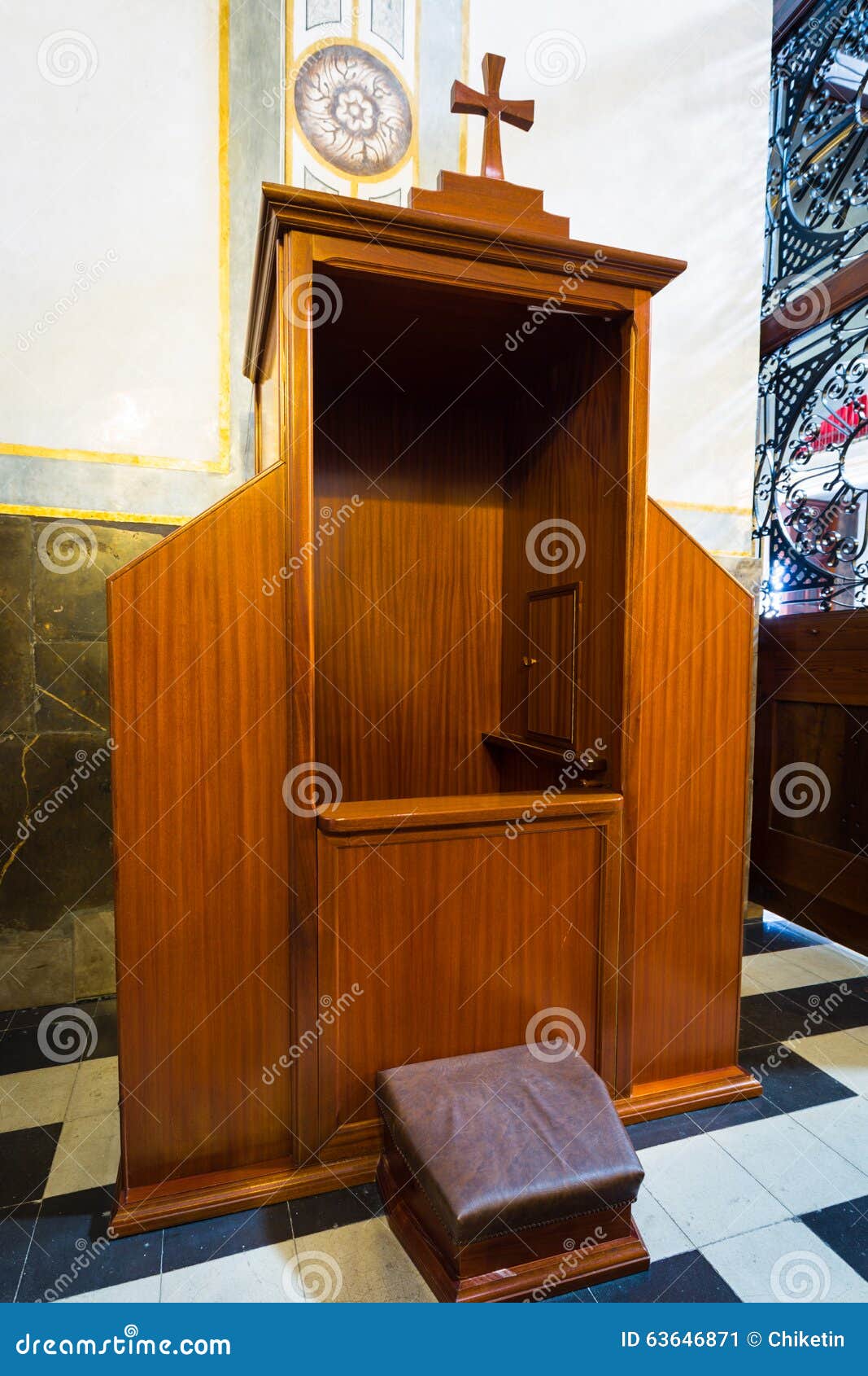 Secret of a Confession. Catholicism. Stock Image - Image of religion ...