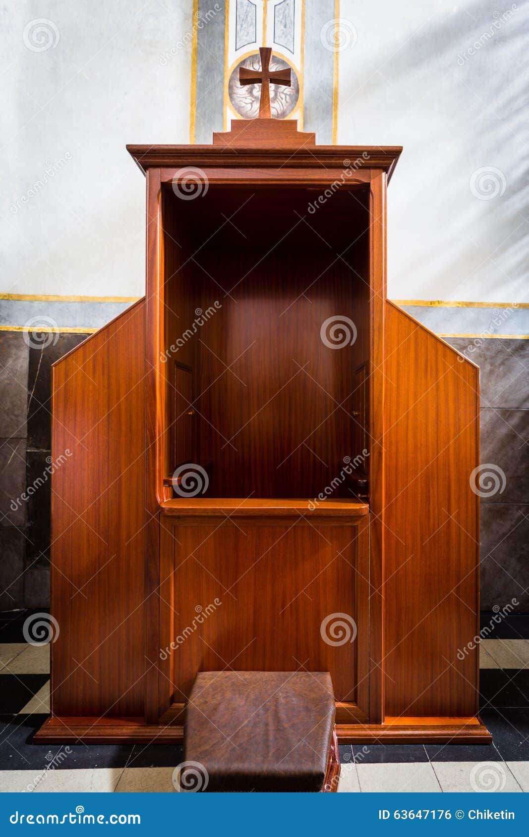 Secret of a Confession. Catholicism. Stock Photo - Image of ...