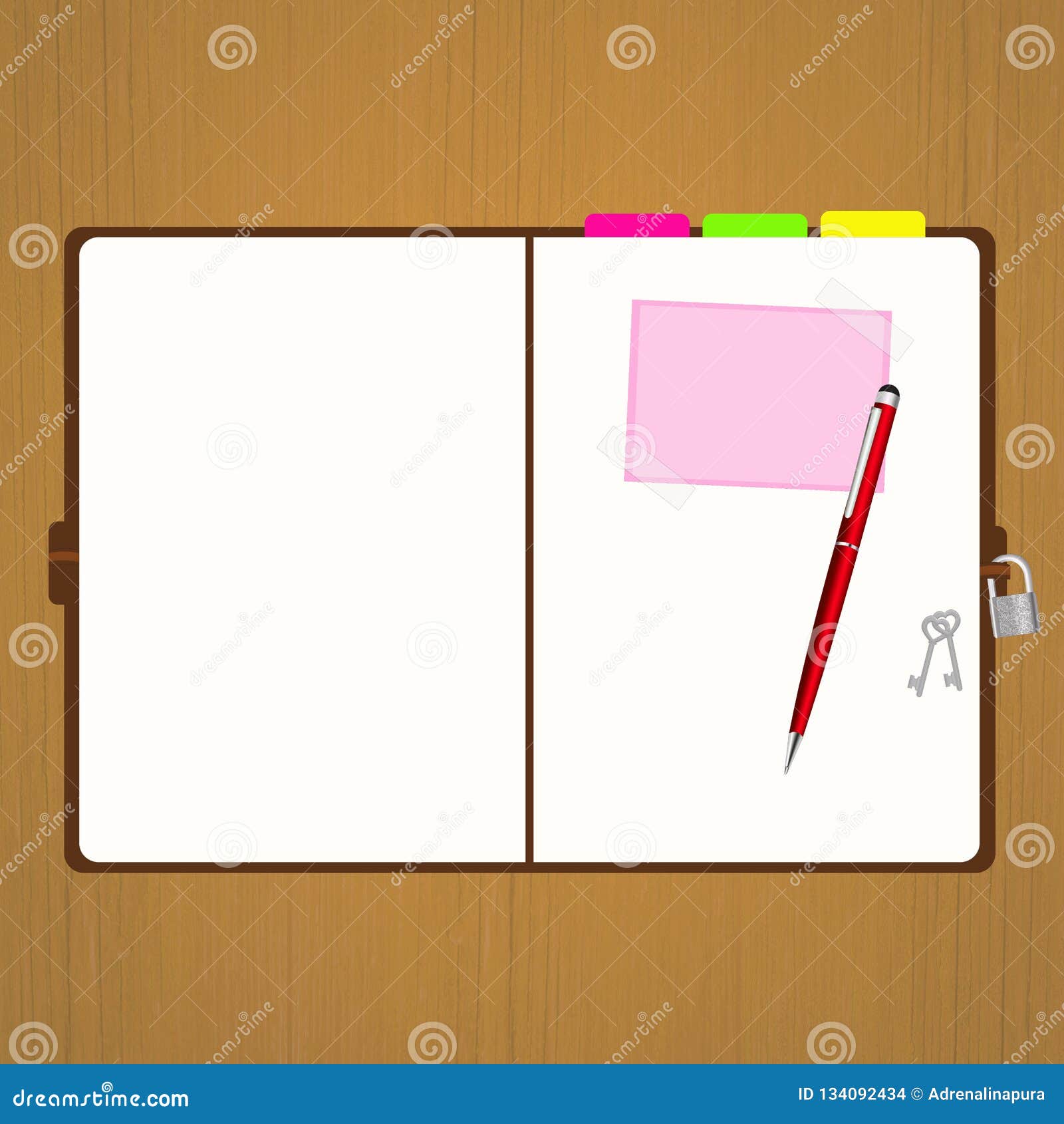 Open Secret diary stock illustration. Illustration of open - 134092434