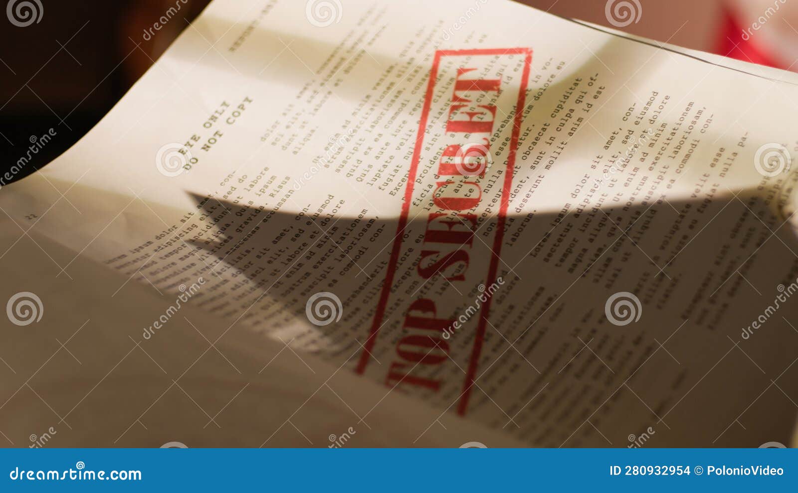 Secret Documents Searched by the US Military Stock Photo - Image of ...