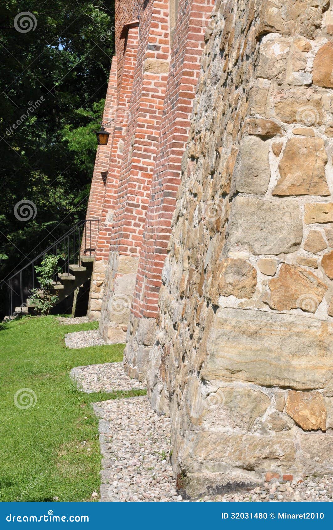 The Secret Entrance In The Wall. Stock Photo | CartoonDealer.com #84450852