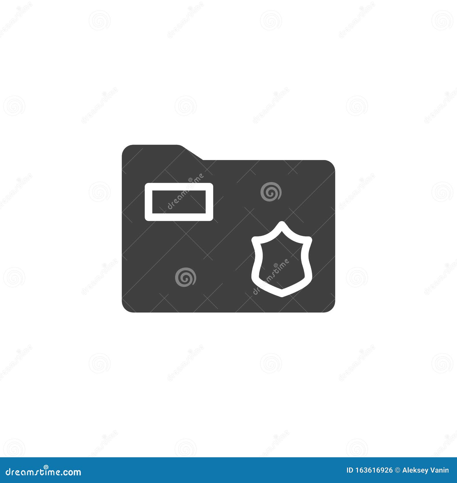Secret Files Folder Vector Icon Stock Vector - Illustration of paper ...