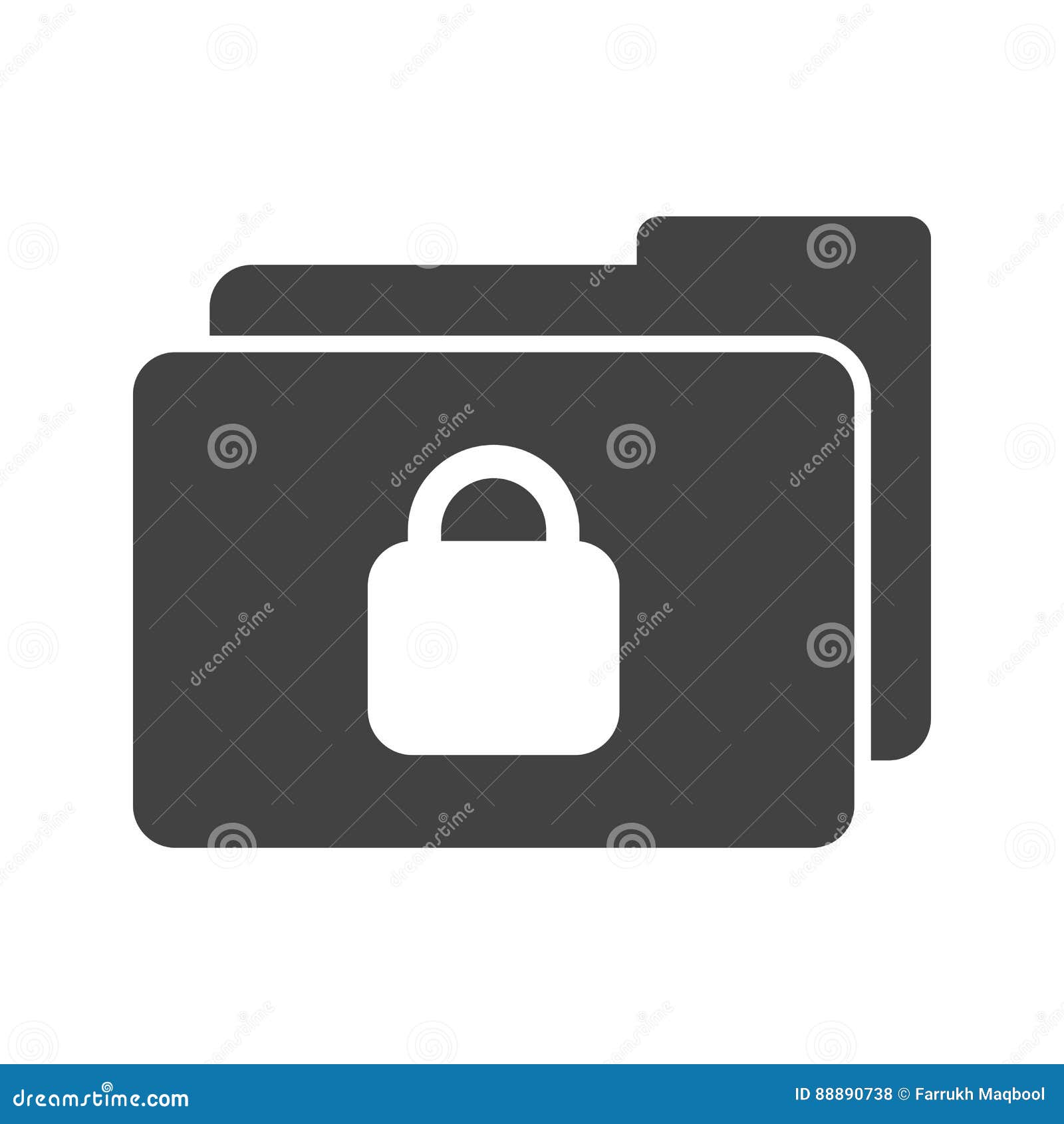 Secret Folder stock vector. Illustration of data, secret - 88890738