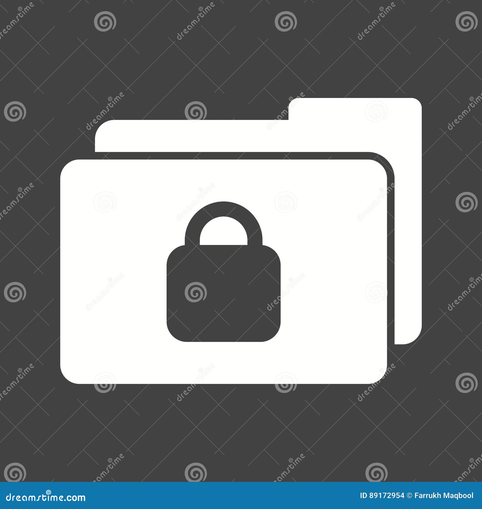 Top Secret Folder Icon, Cartoon Style Vector Illustration ...