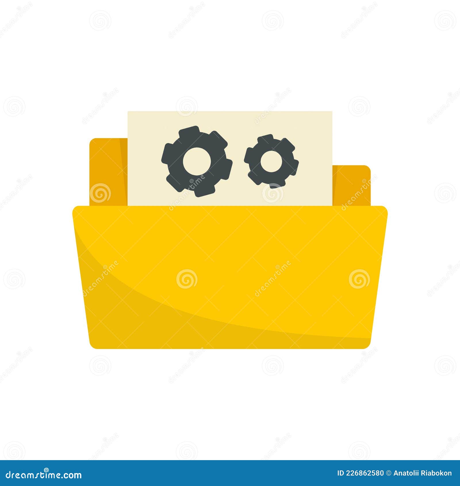 Secret Folder Innovation Icon Flat Isolated Vector Stock Vector ...