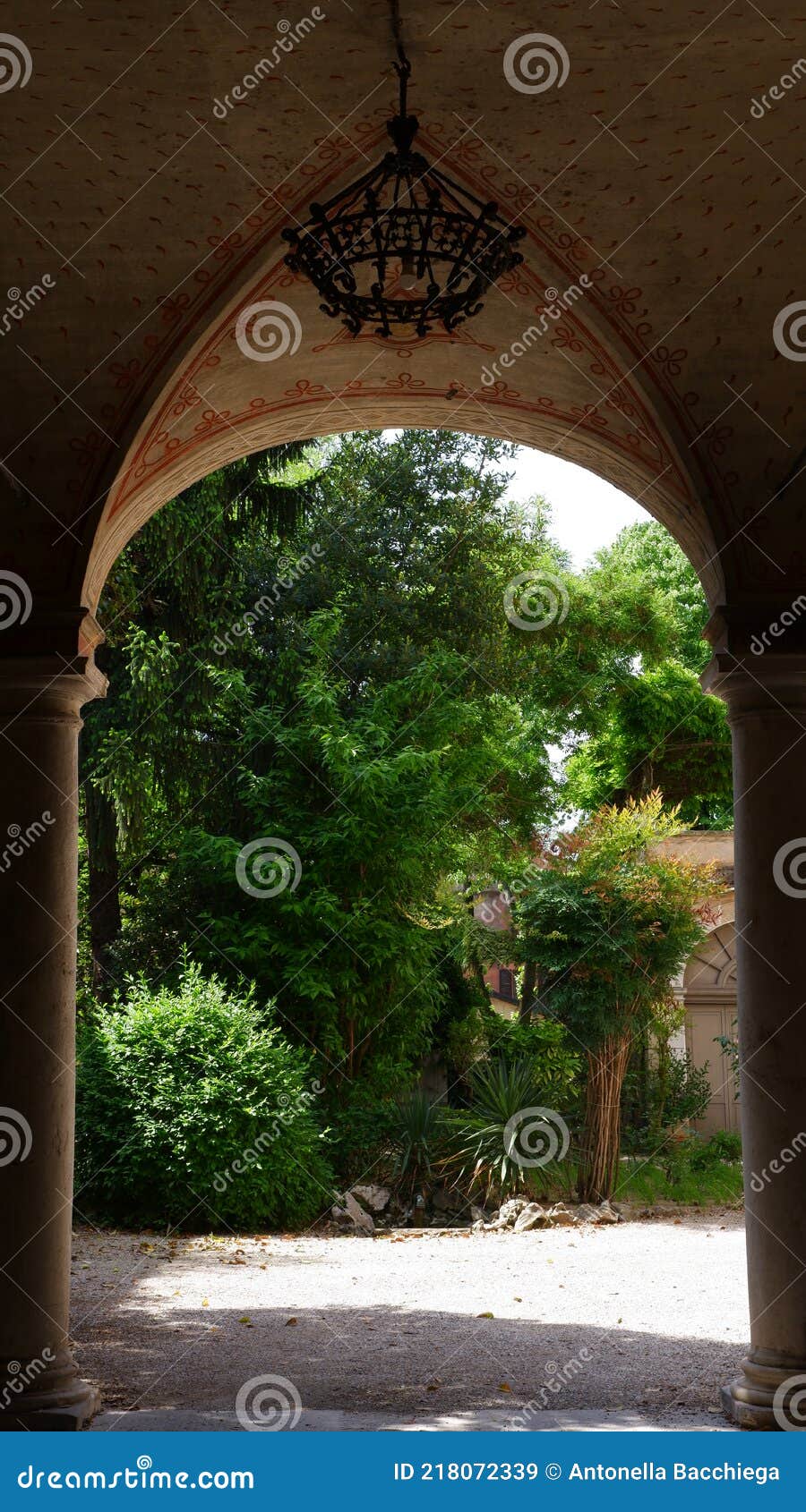 Secret Garden Inside Old Buildings Stock Image - Image of garden ...