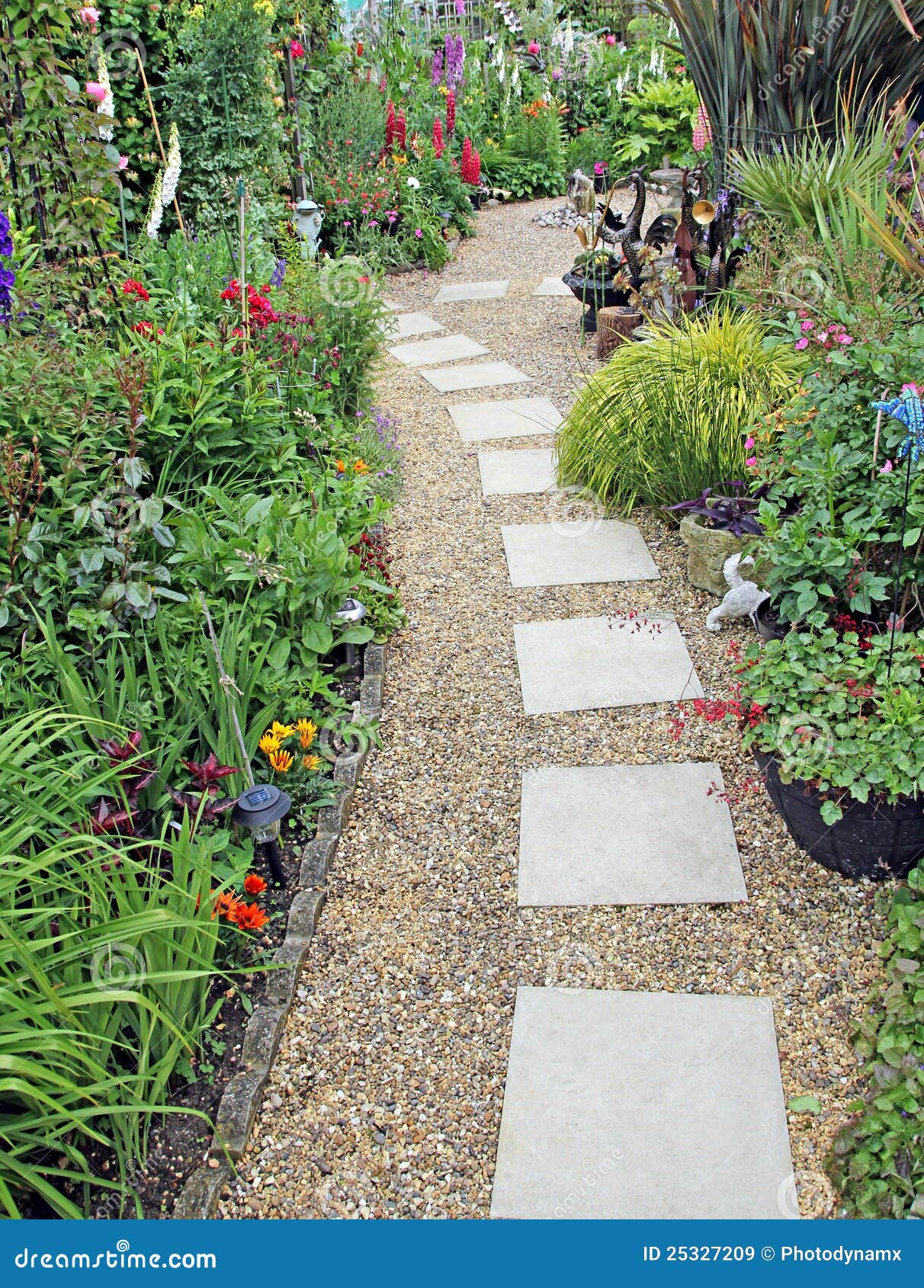 Secret garden path stock image. Image of flowers, landscapes - 25327209