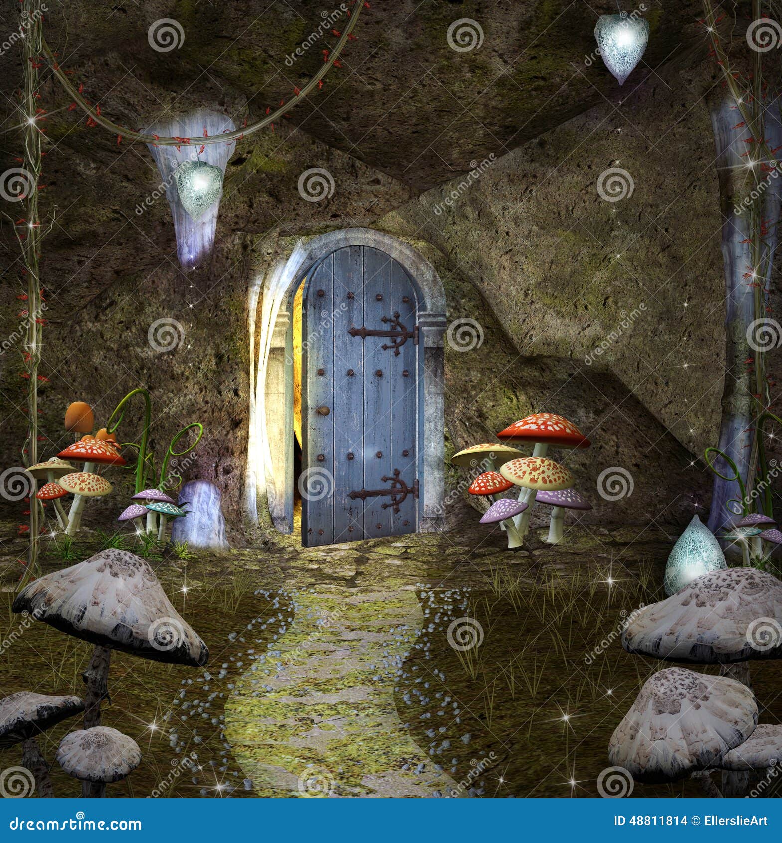 Secret Passage - Pencil Sketch Royalty-Free Stock Image | CartoonDealer ...