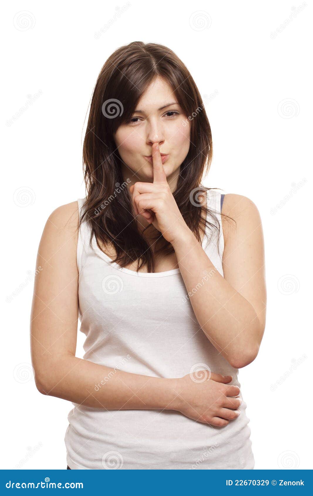 It is a secret, hush stock image. Image of cover, face - 22670329