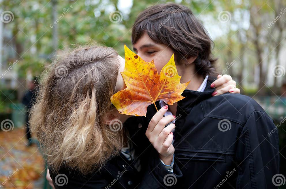 Secret kiss stock image. Image of love, kiss, caucasian - 16946857