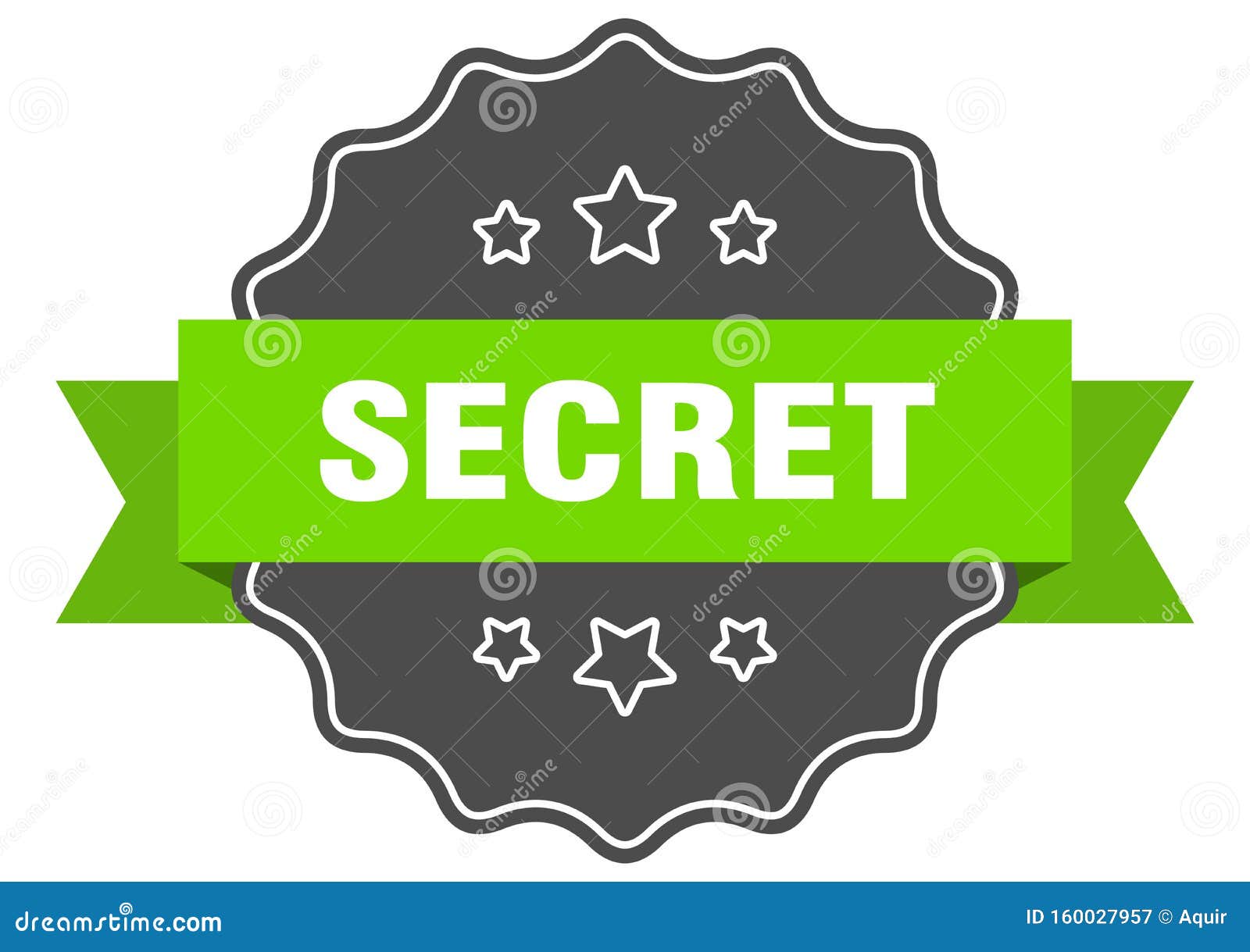 Secret label stock vector. Illustration of template - 160027957