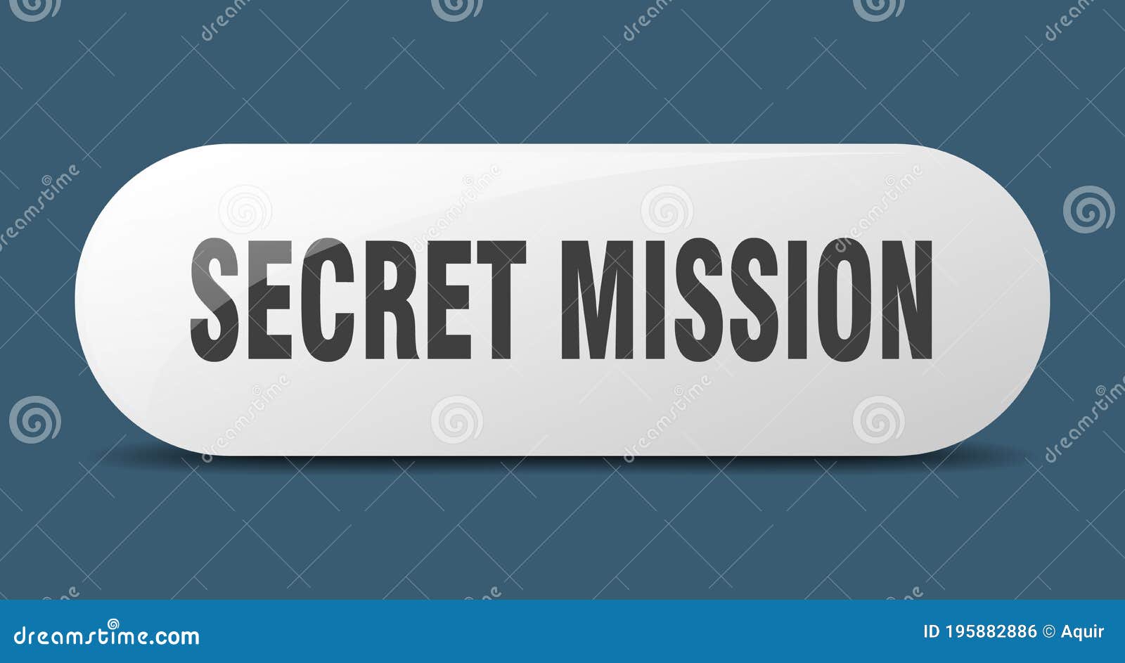 Secret Mission Button. Secret Mission Sign. Key. Push Button Stock ...