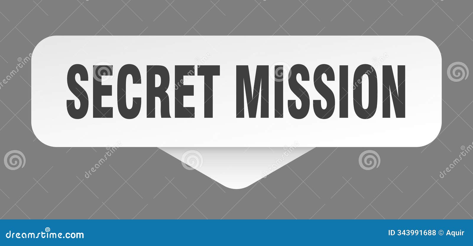 Secret Mission Sticker. Secret Mission Sign Set. Vector Illustration ...