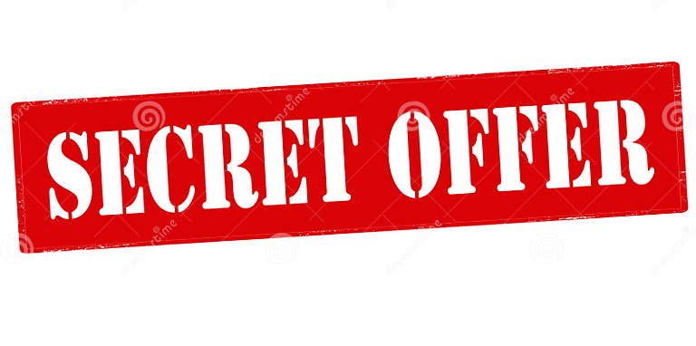 Secret offer stock vector. Illustration of proposal, miscellaneous ...