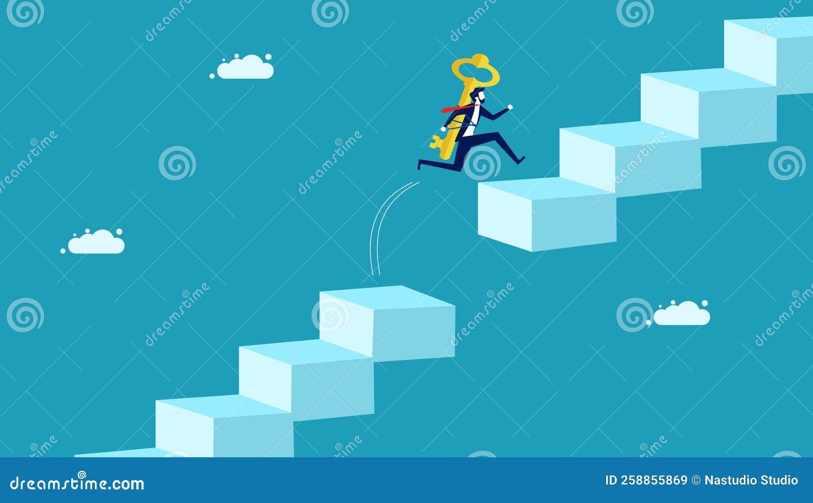 The Secret of Overcoming Obstacles and Obstacles. Businessman with a ... The Secret of Overcoming Obstacles and Obstacles. Businessman with a ...