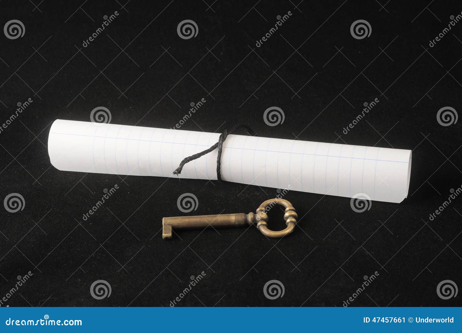 Secret paper with key stock image. Image of communication - 47457661