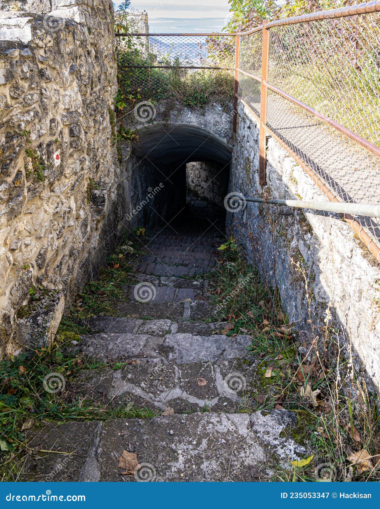 Secret Passage through the Walls of the Castle Stock Image - Image of ...