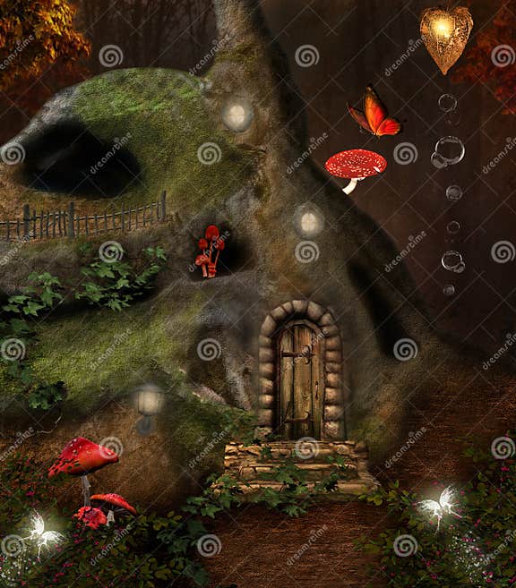 The secret place stock illustration. Illustration of house - 27607642