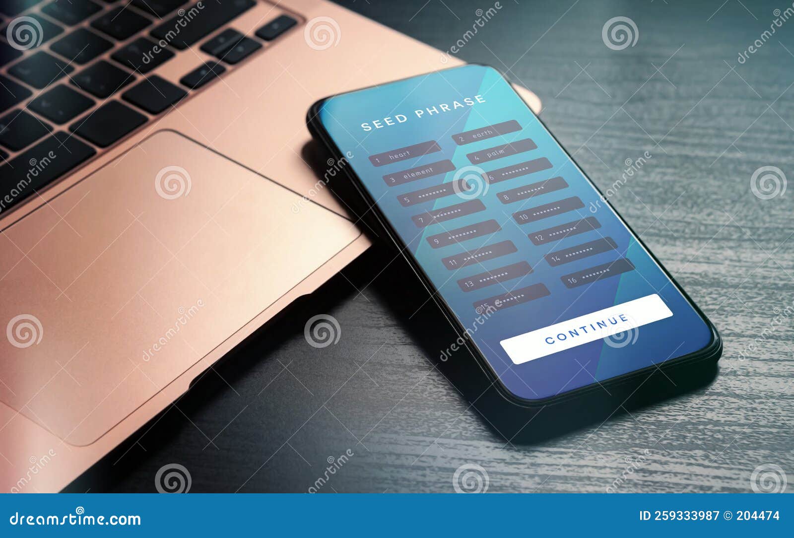 Secret Recovery Mnemonic Seed Phrase for Restore and Backup Crypto ...