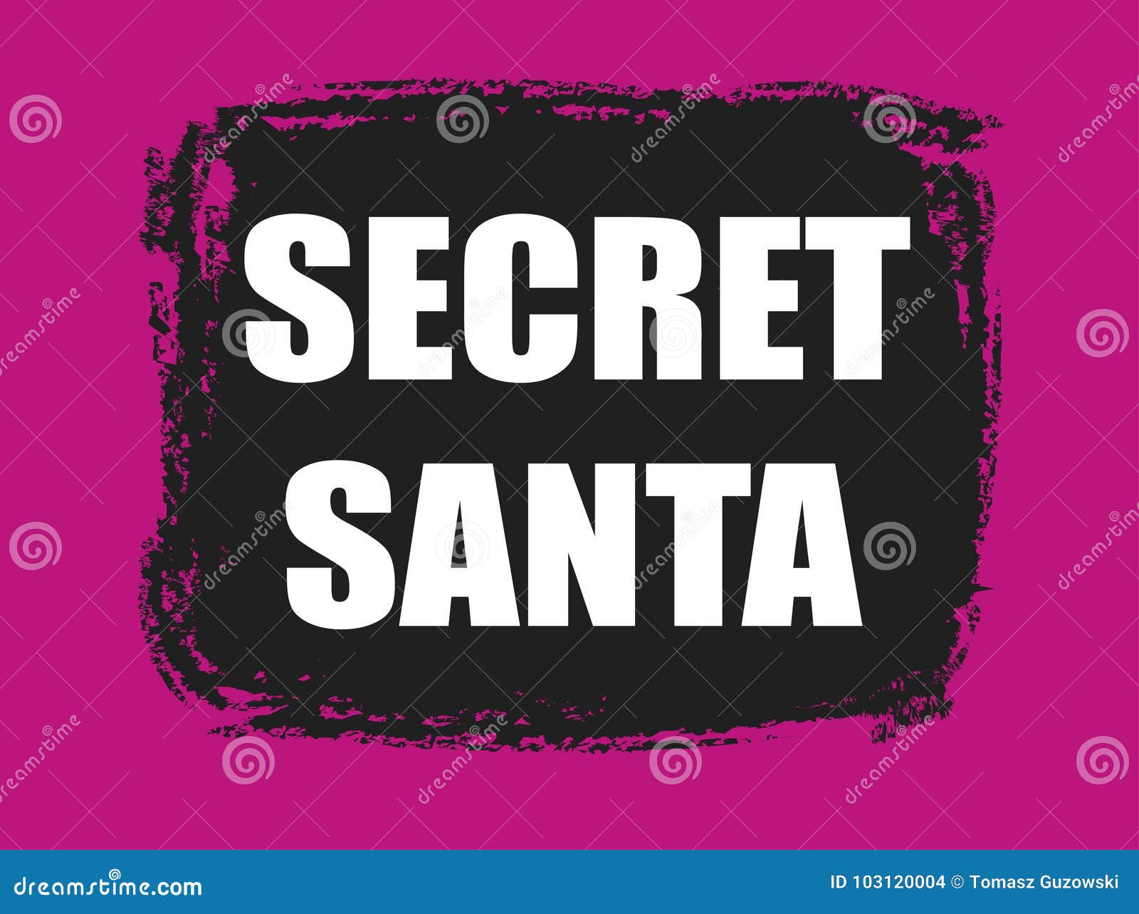 Secret santa banner stock illustration. Illustration of stamp - 103120004