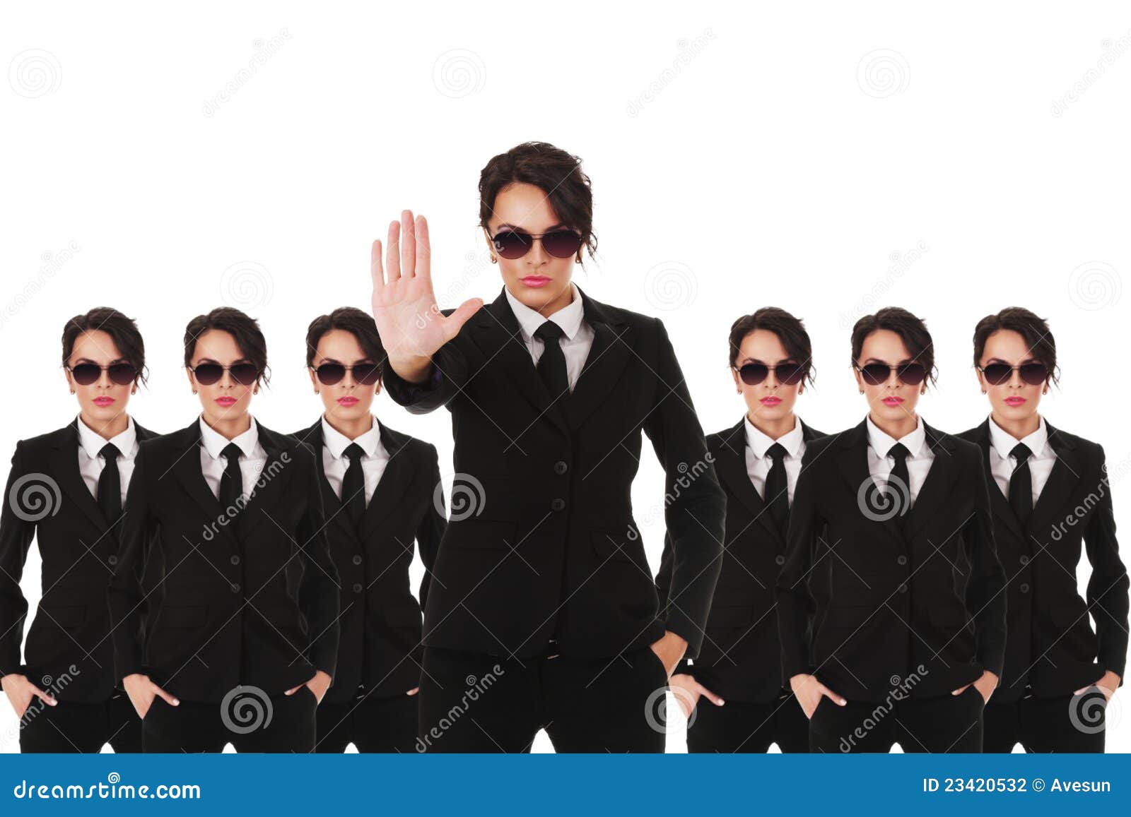 Secret Service Security Bodyguard Agent Man Silhouette Stock ...