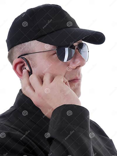 Secret service stock photo. Image of uniform, listening - 33559600