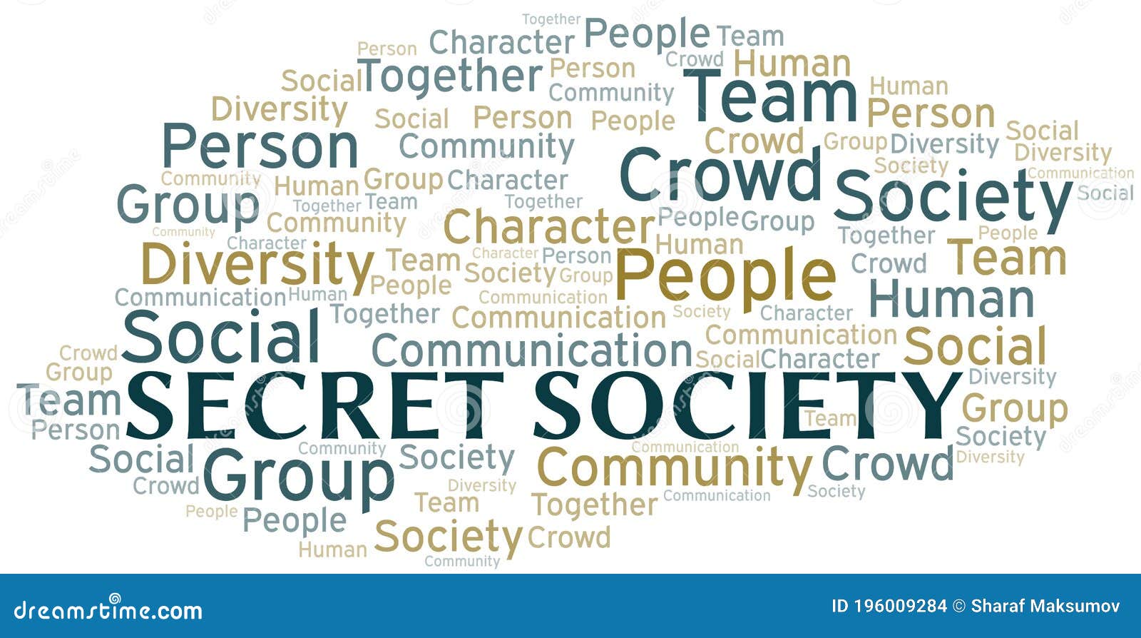 Secret Society Word Cloud Create with Text only. Stock Illustration ...