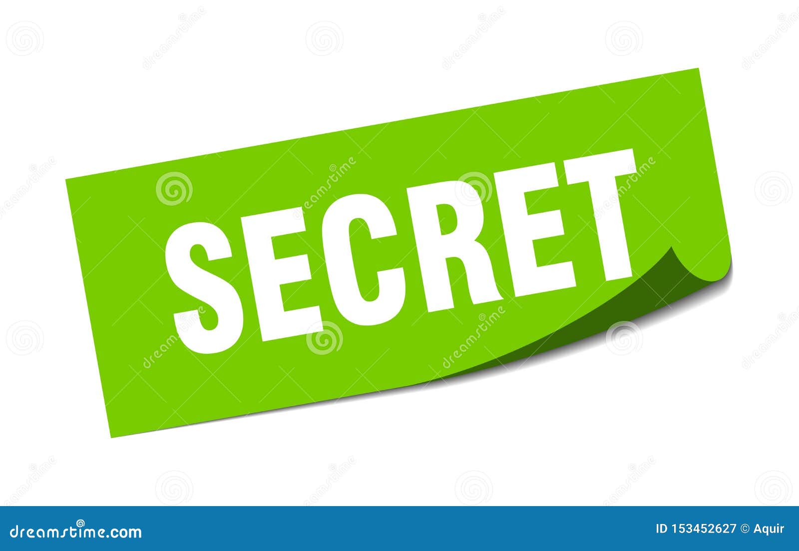 Secret sticker. stock vector. Illustration of paper - 153452627