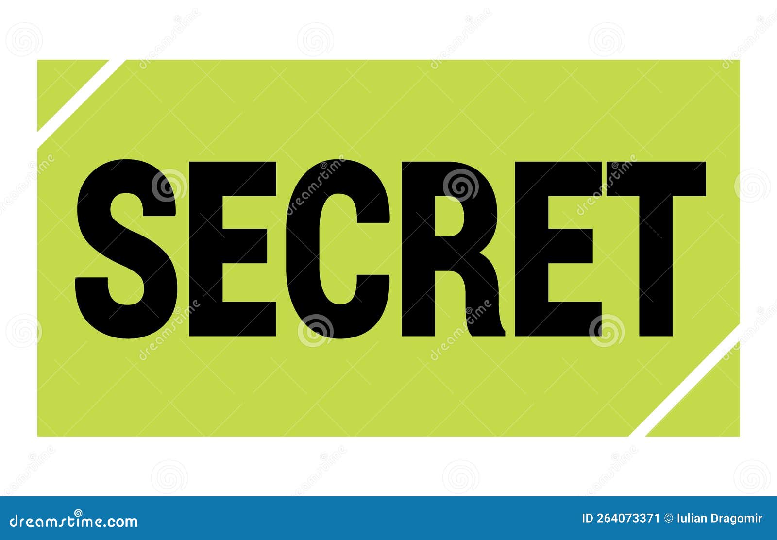 SECRET Text Written on Green-black Stamp Sign Stock Illustration ...