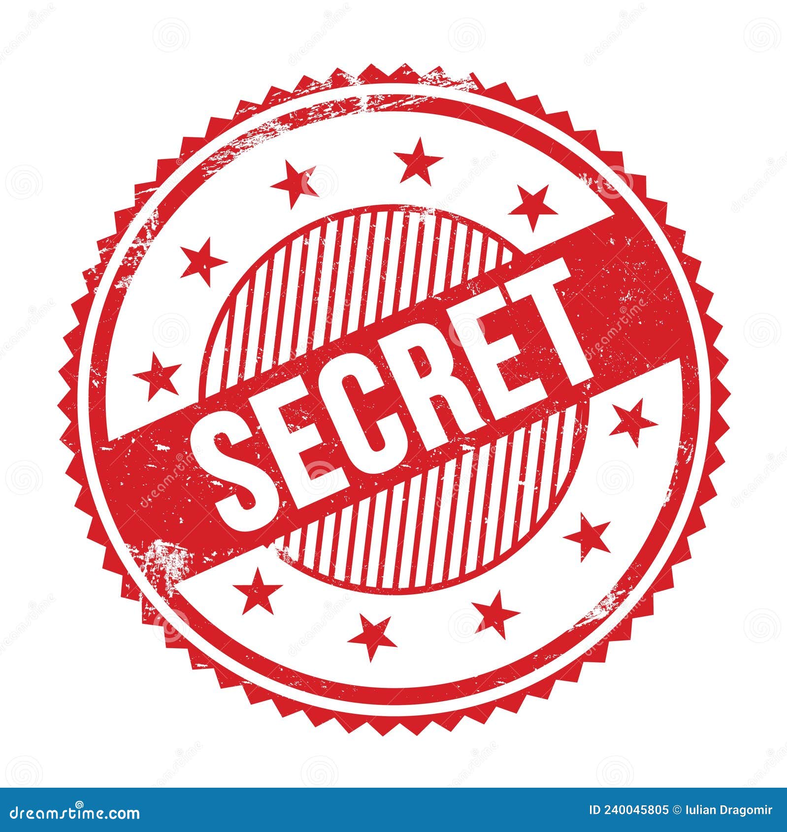 Secret Text Written On Red Grungy Round Stamp Stock Illustration Illustration Of Text Concept