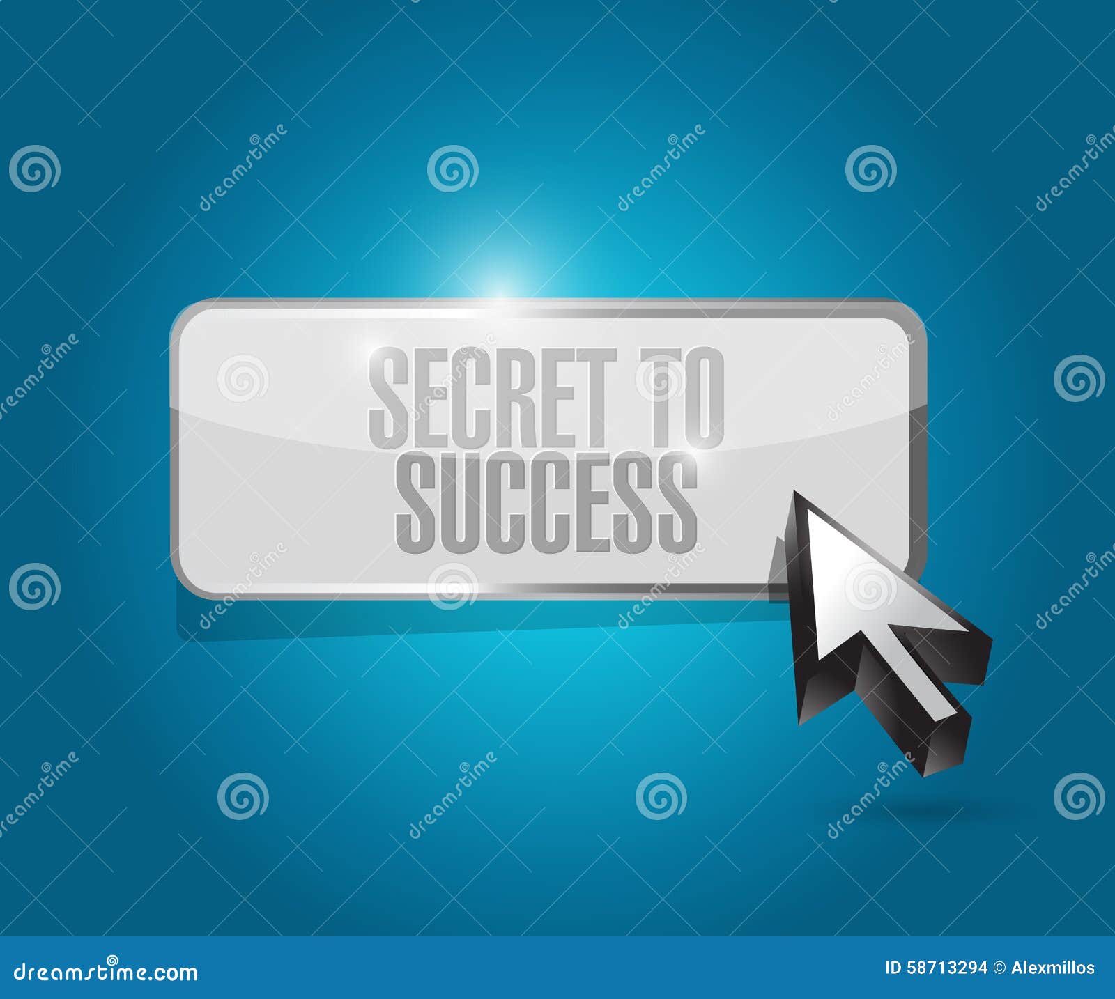 Secret To Success Button Sign Concept Stock Illustration - Illustration ...