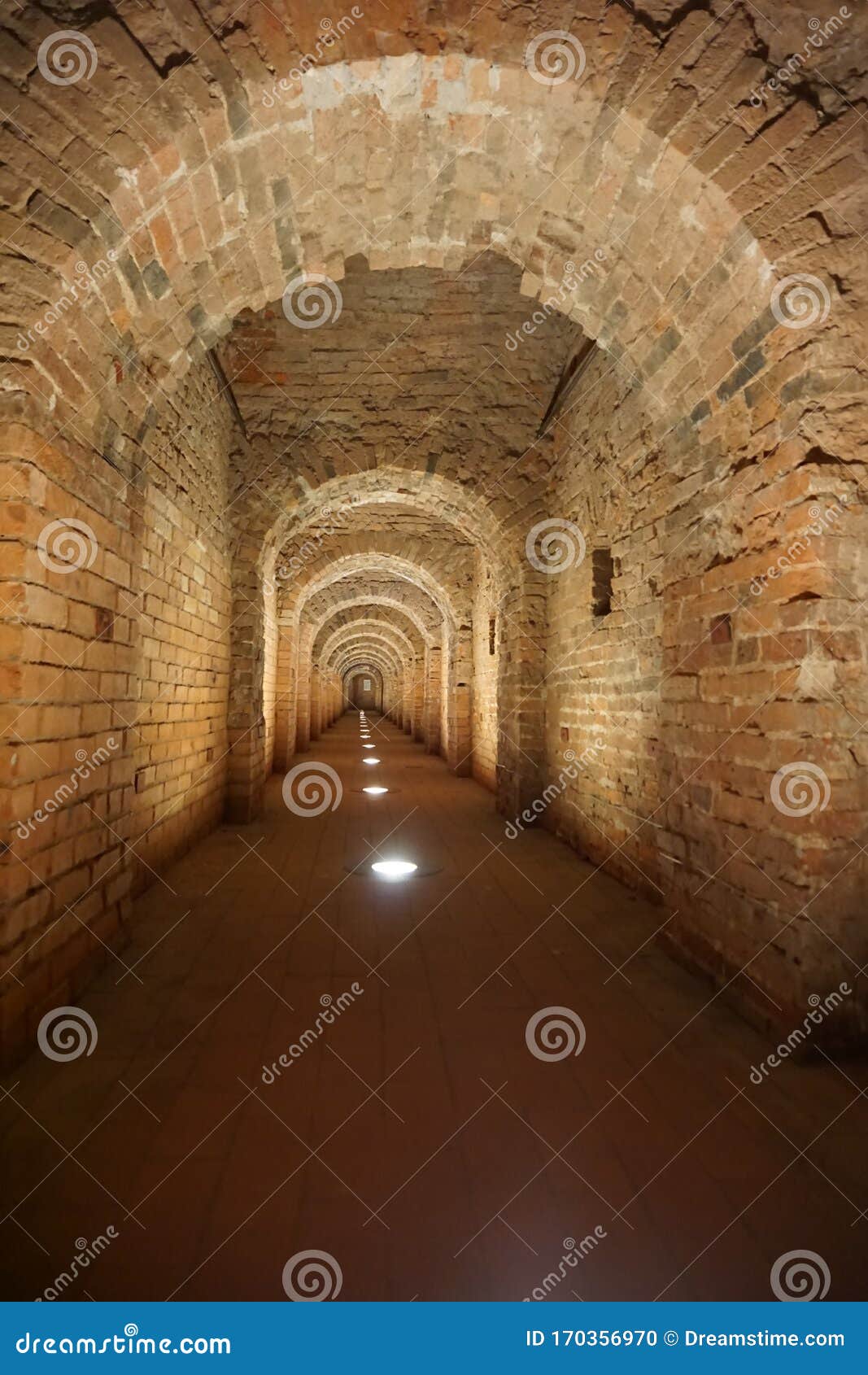 Secret Tunnel in the Underground Stock Photo - Image of interior ...