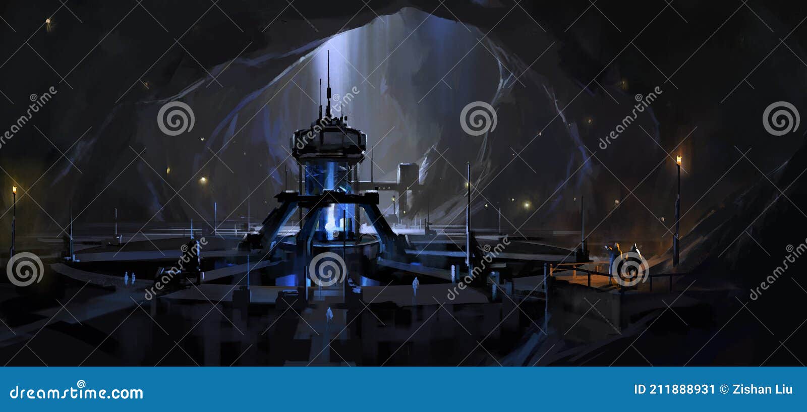 Secret Underground Nuclear Reactor Facility, Digital Science Fiction ...