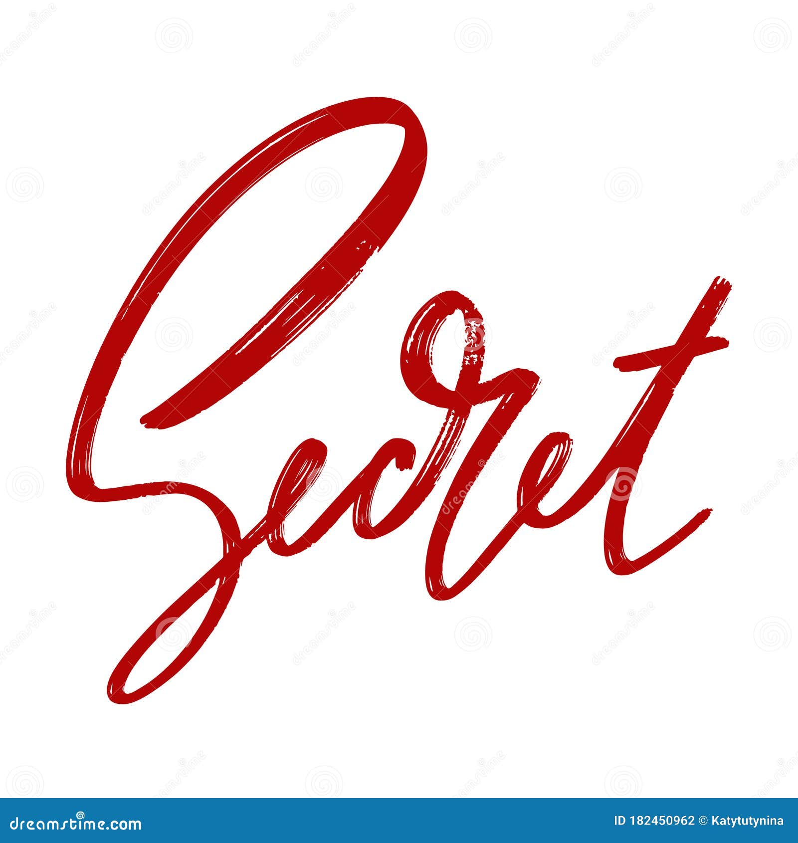 Secret. Vector Hand Drawn Lettering Isolated Stock Vector ... Secret. Vector Hand Drawn Lettering Isolated Stock Vector ...