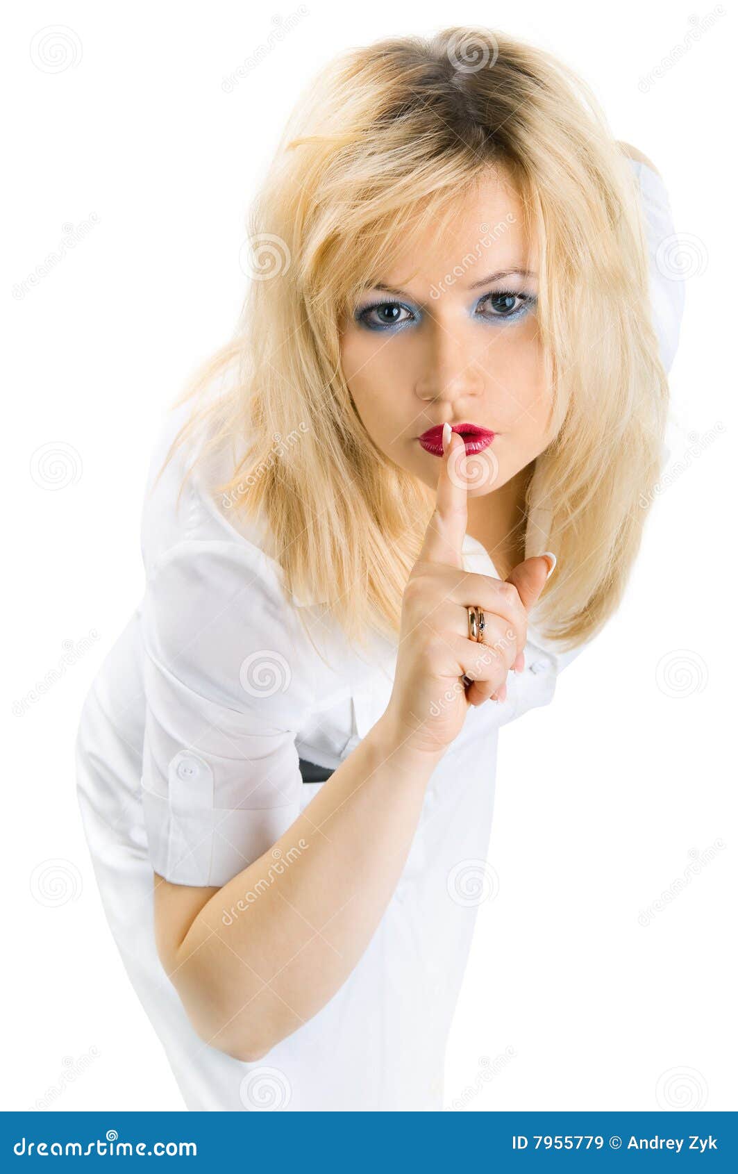 Secret. Woman shows hush stock image. Image of businesswoman - 7955779