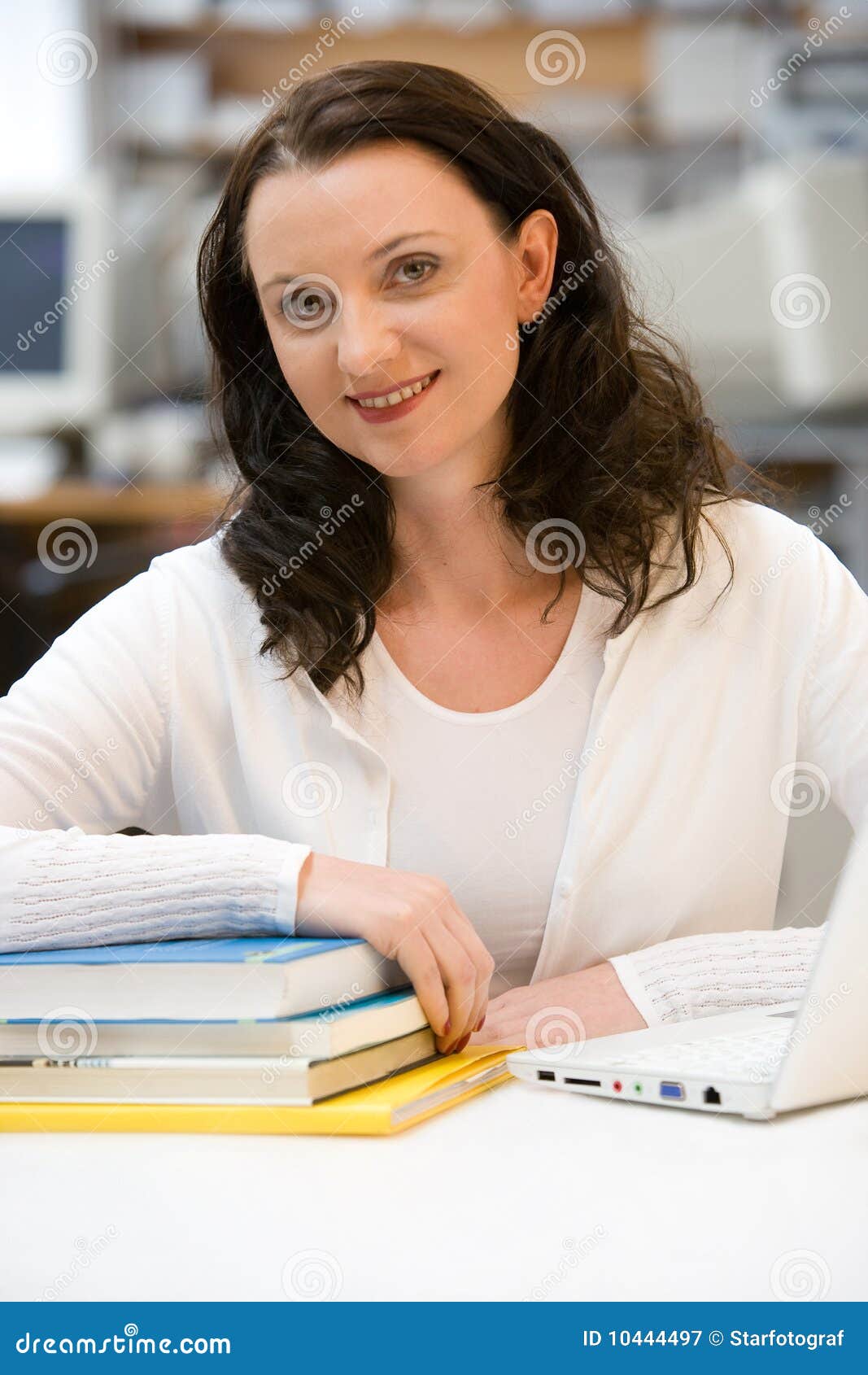 Secretaresse stock afbeelding. Image of succesvol, lezing - 10444497